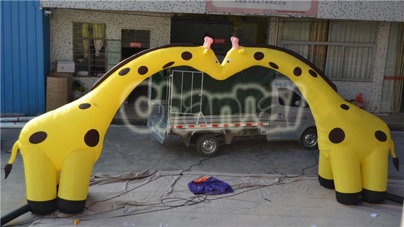Giraffe Inflatable Arch - Channal Inflatables