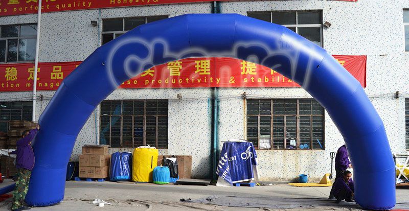 Blue Semi Circle Inflatable Arch - Channal Inflatables