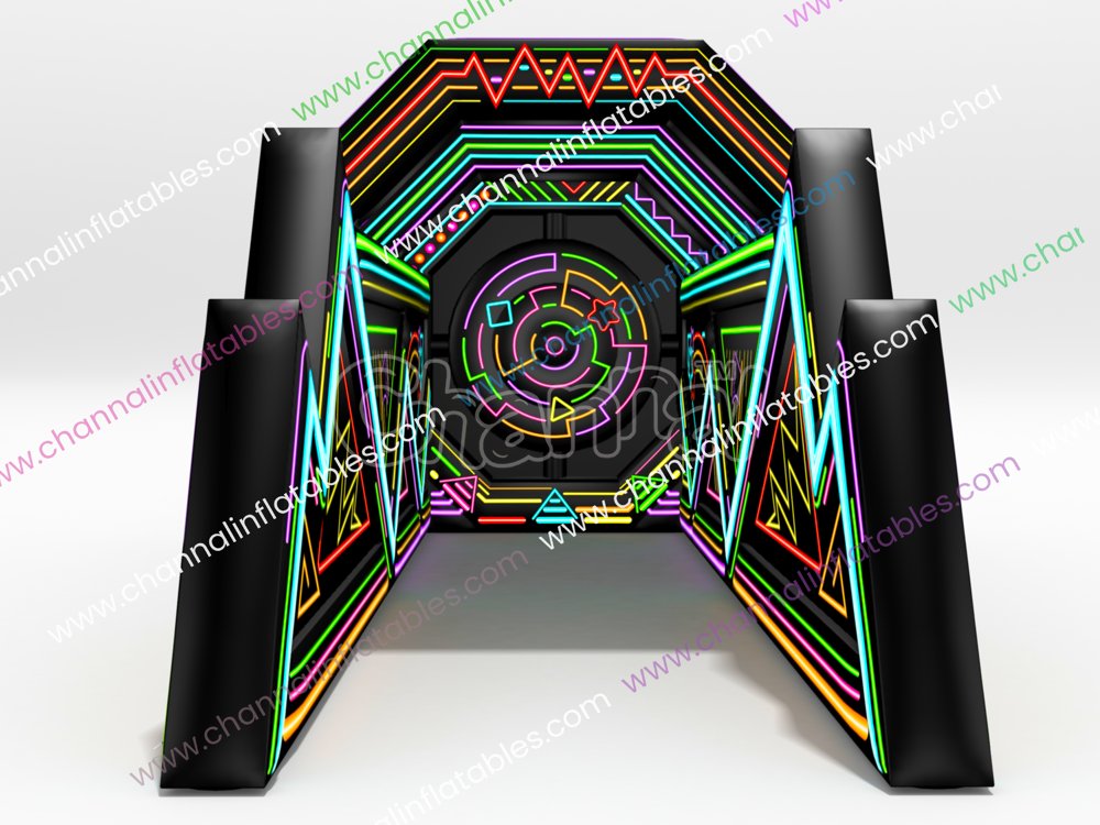 Blacklight Axe Throw - Channal Inflatables