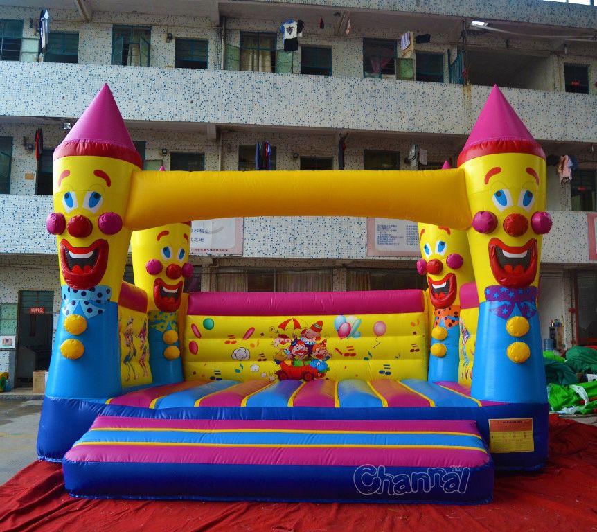 Birthday Clowns Bouncy Castle - Channal Inflatables