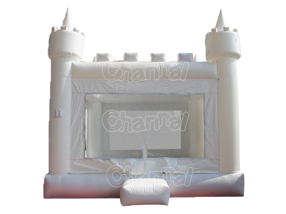 White Wedding Bouncy Castle For Sale - Channal Inflatables