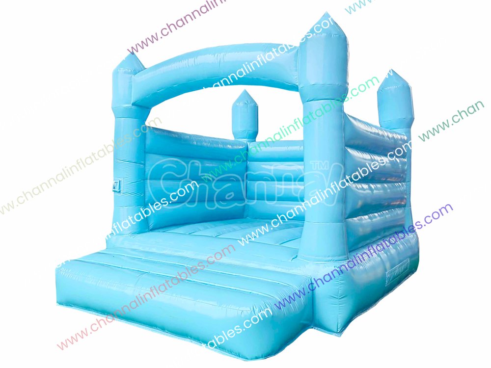 Pastel Blue Castle Jumper - Channal Inflatables