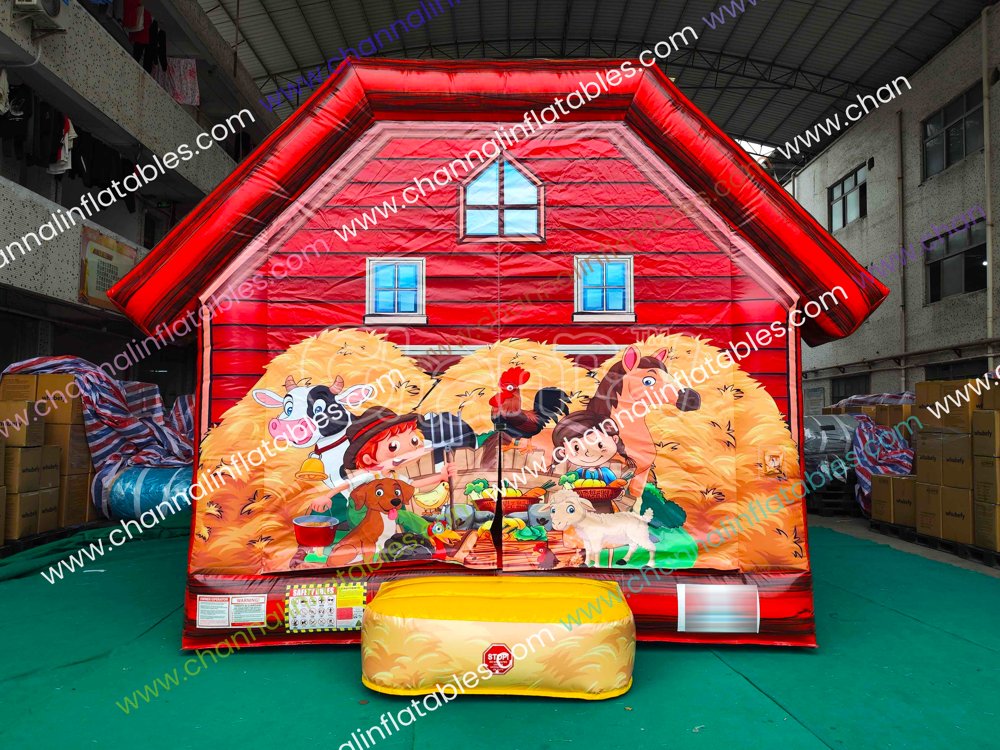 Red Barn Bounce House - Channal Inflatables
