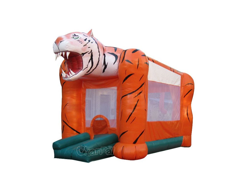 Inflatable Tiger Bounce House - Channal Inflatables
