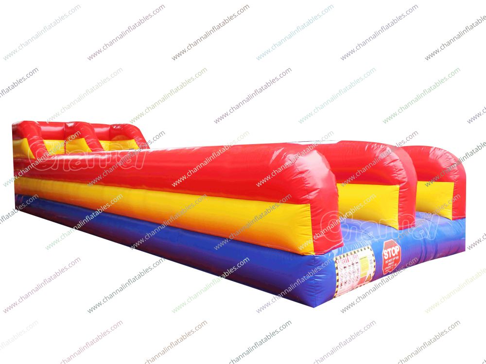 Red Inflatable Bungee Run Game - Channal Inflatables