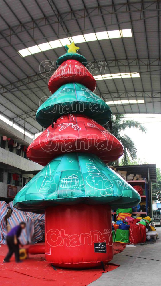 Tall Inflatable Christmas Tree - Channal Inflatables