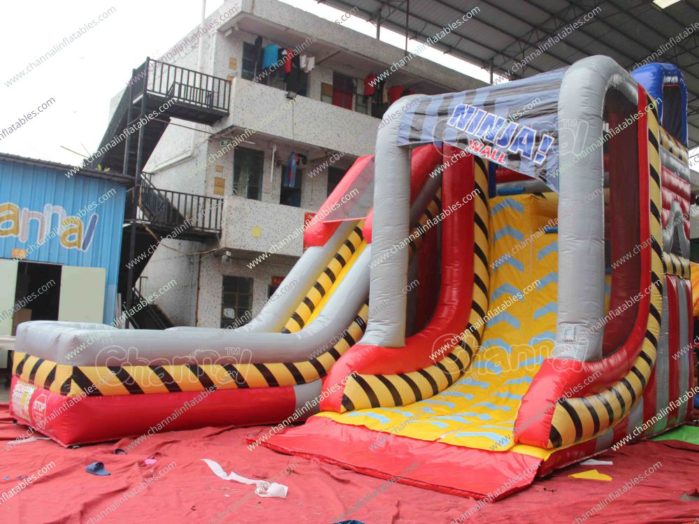 Ninja Wall & Slide Combo - Channal Inflatables