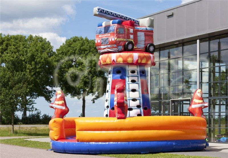 Inflatable Fire Truck Climbing Wall - Channal Inflatables