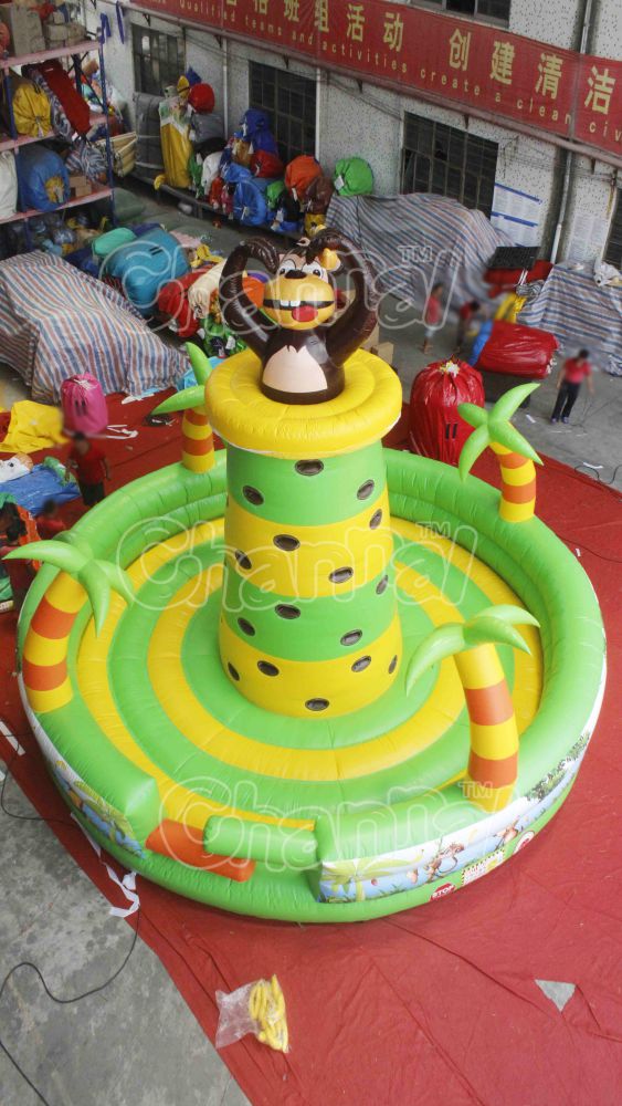 Inflatable Jungle Monkey Climbing Wall - Channal Inflatables
