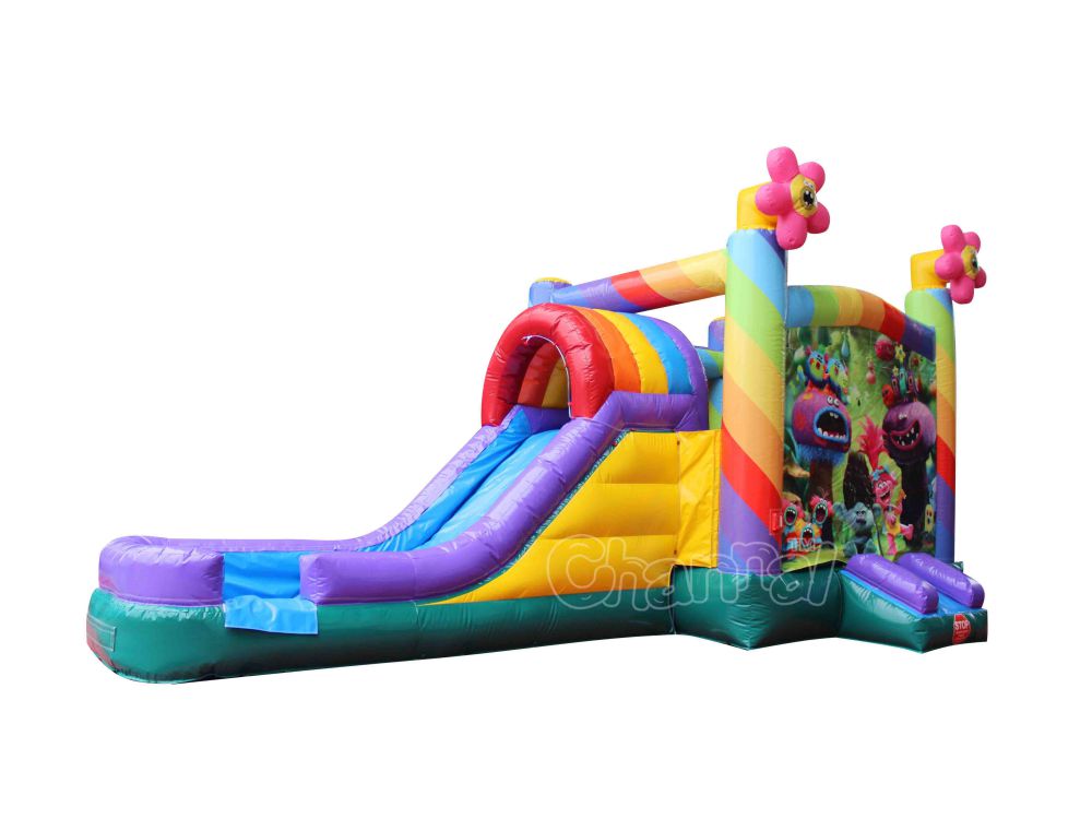 Trolls Water Slide Bounce House - Channal Inflatables