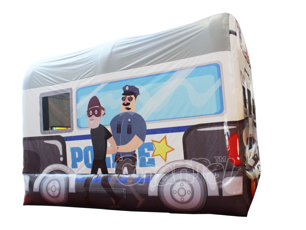 Police Bounce House With Slide - Channal Inflatables