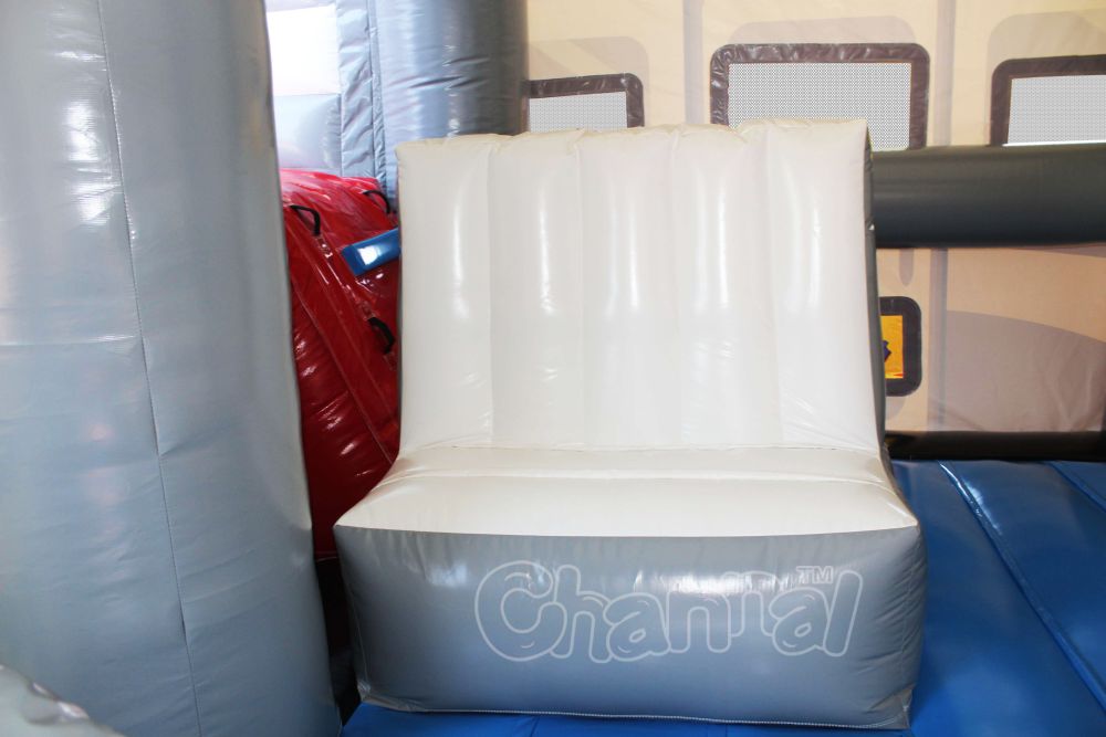 Police Bounce House With Slide - Channal Inflatables