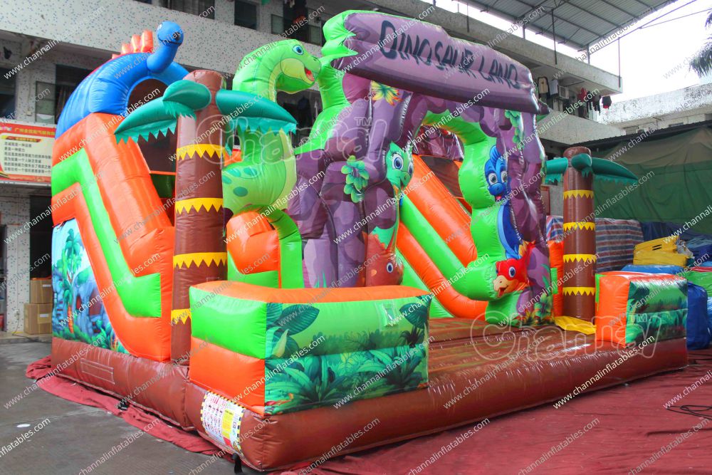 Dinosaur Land Inflatable Combo - Channal Inflatables