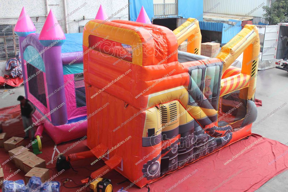 Excavator Inflatable Combo - Channal Inflatables
