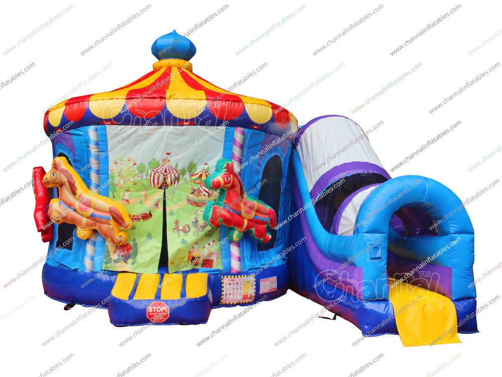 Carnival Carousel Inflatable Combo - Channal Inflatables