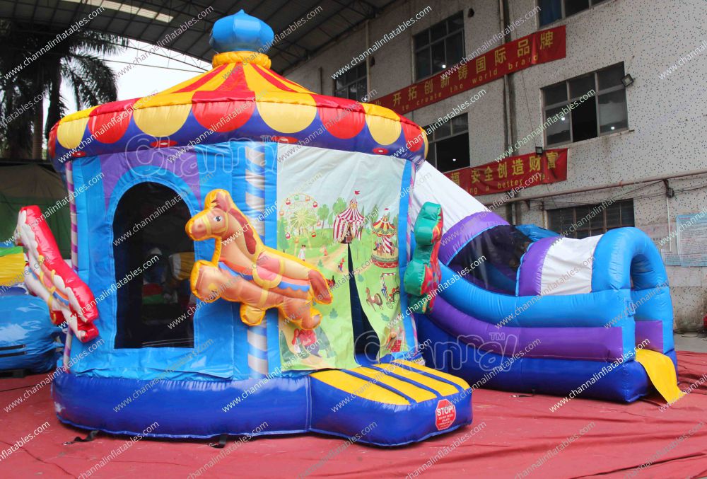Carnival Carousel Inflatable Combo - Channal Inflatables