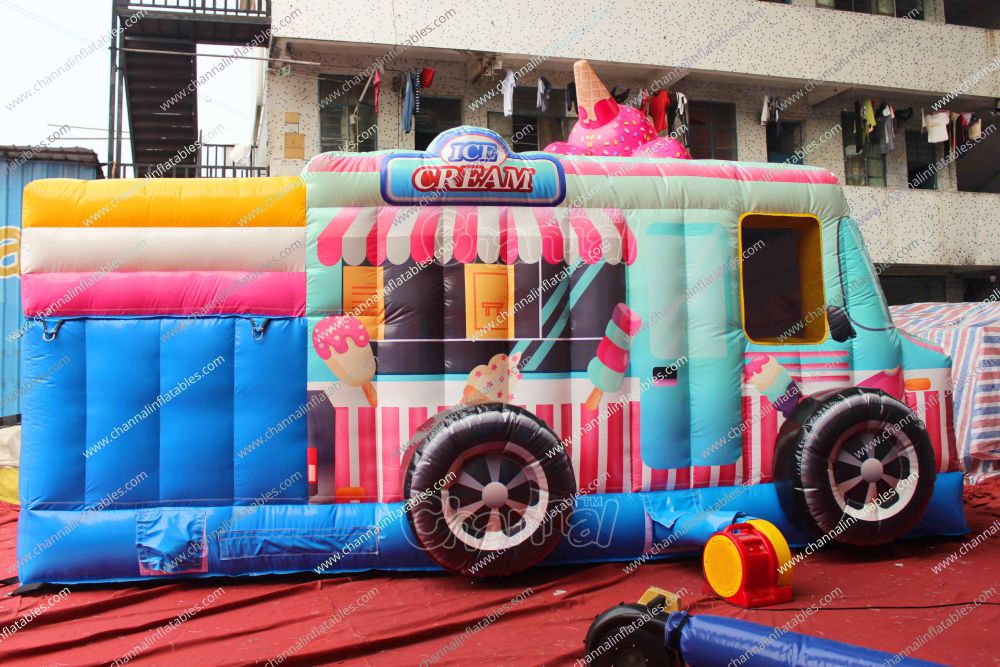 Ice Cream Van Bounce House - Channal Inflatables