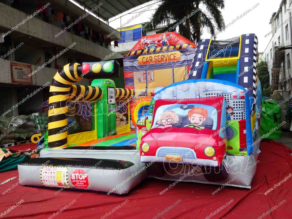 Car Service Inflatable Combo - Channal Inflatables