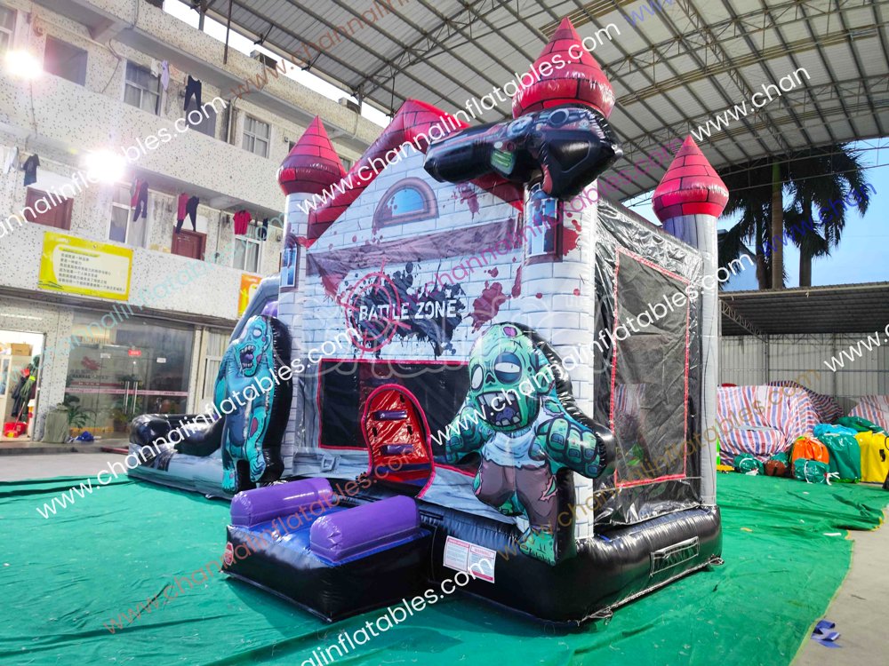 Zombie Battle Zone Water Combo - Channal Inflatables