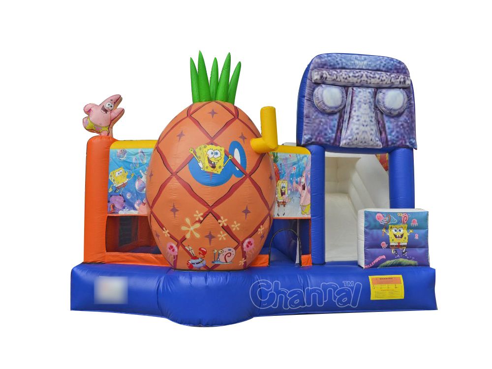 5 In 1 Spongebob Pineapple Inflatable Combo - Channal Inflatables