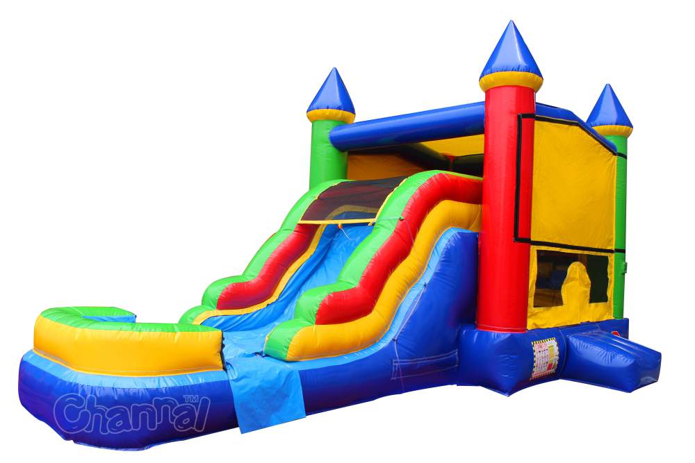 Colorful Castle Water Combo - Channal Inflatables
