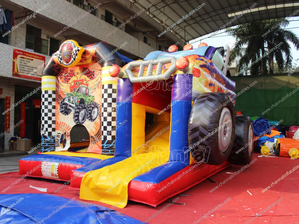 Monster Truck Inflatable Combo - Channal Inflatables
