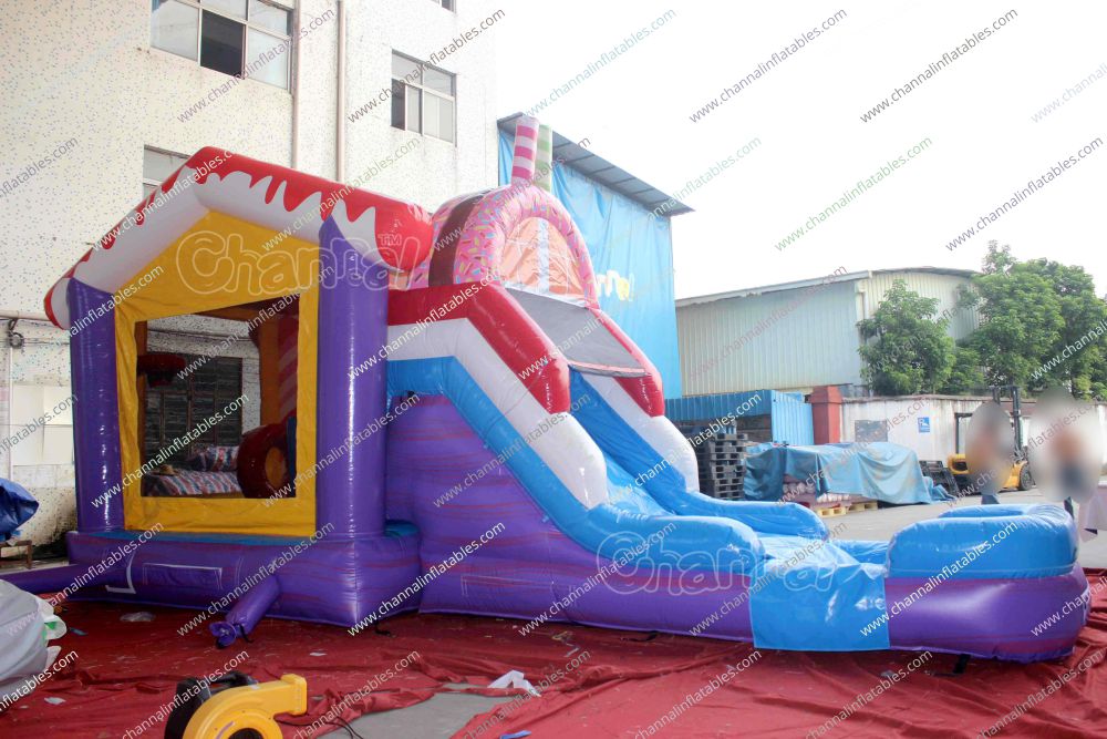 Candy House Inflatable Water Bouncer - Channal Inflatables