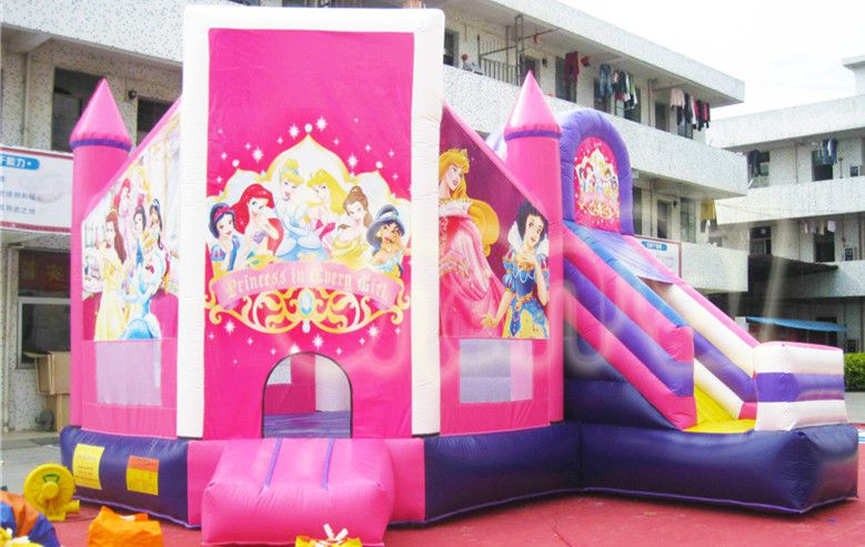 Pink Disney Princess Inflatable Combo - Channal Inflatables