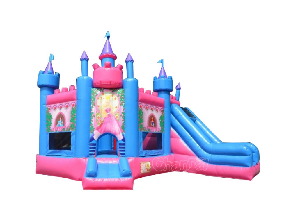 Beautiful Princess Castle Bounce House - Channal Inflatables