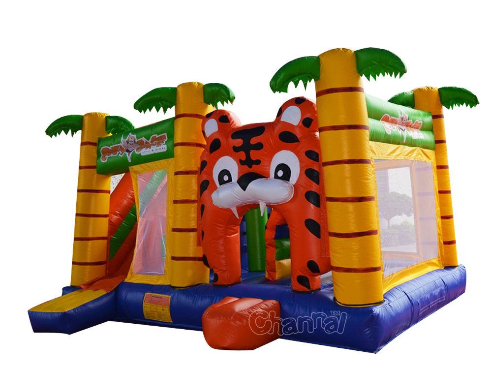Jungle Tiger Combo With Slide - Channal Inflatables