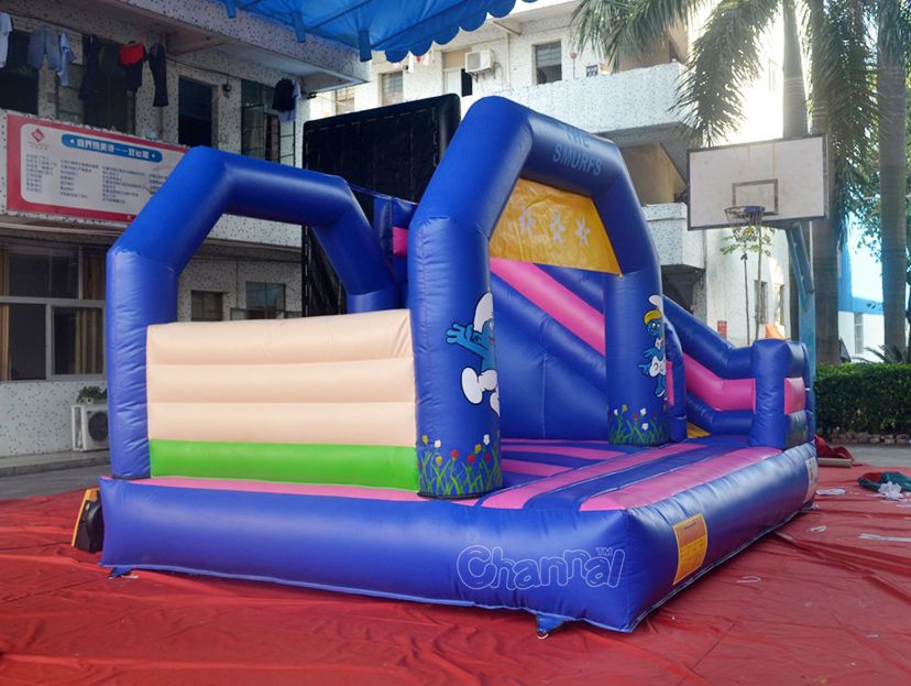 Smurfs Inflatable Combo - Channal Inflatables