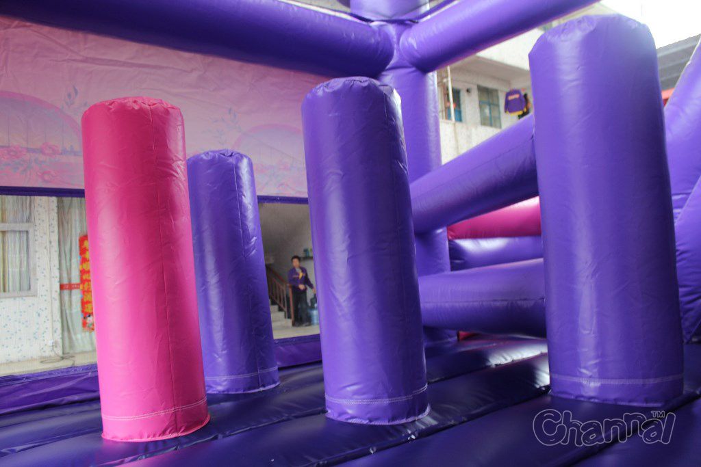 Cinderella Princess Bounce House With Slide - Channal Inflatables