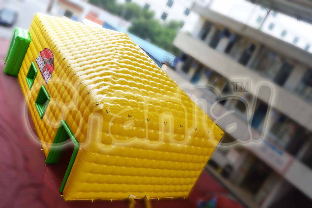 Yellow Inflatable Cube Tent - Channal Inflatables
