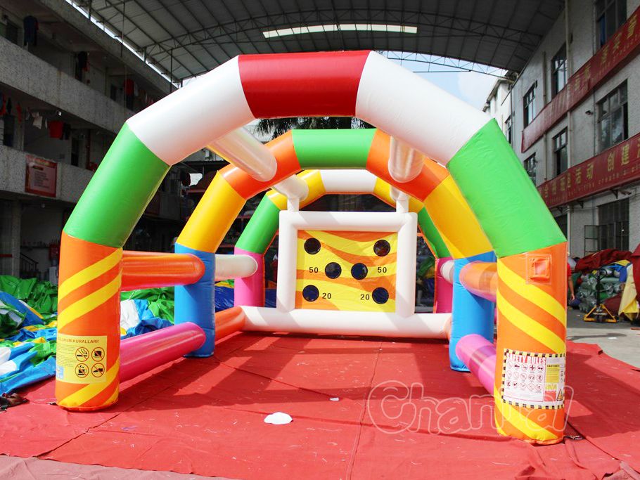 Colorful Commercial Inflatable Soccer Cage - Channal Inflatables