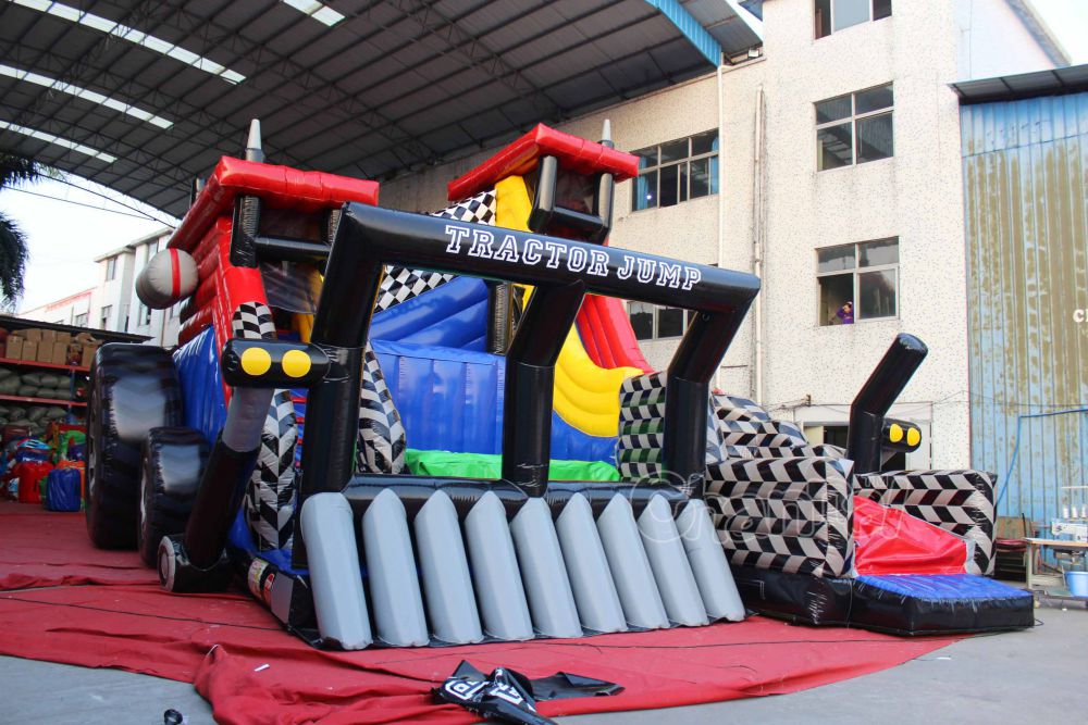 Tractor Freefall Jump and Slide - Channal Inflatables
