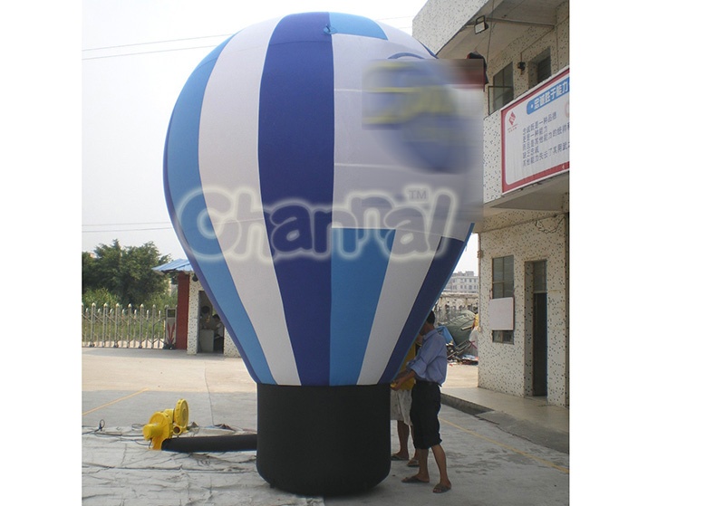 Blue White Inflatable Hot Air Balloon - Channal Inflatables