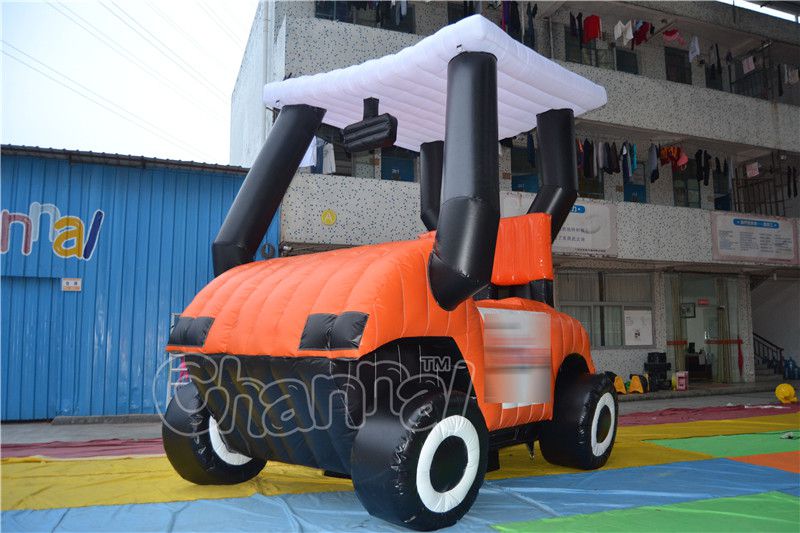 Orange Inflatable Golf Cart - Channal Inflatables