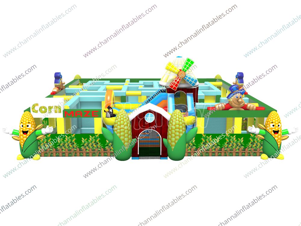 Corn Farm Inflatable Maze - Channal Inflatables