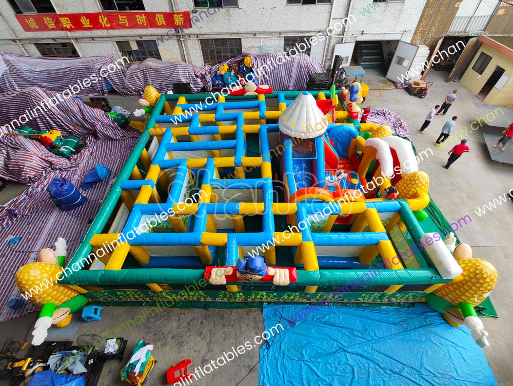 Corn Farm Inflatable Maze - Channal Inflatables