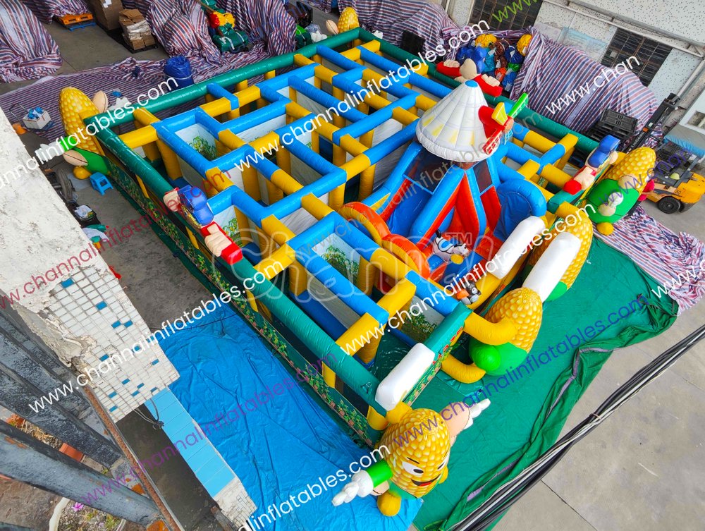 Corn Farm Inflatable Maze - Channal Inflatables