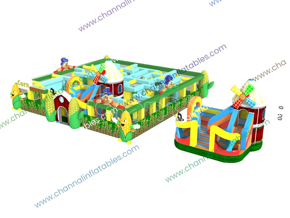 Corn Farm Inflatable Maze - Channal Inflatables