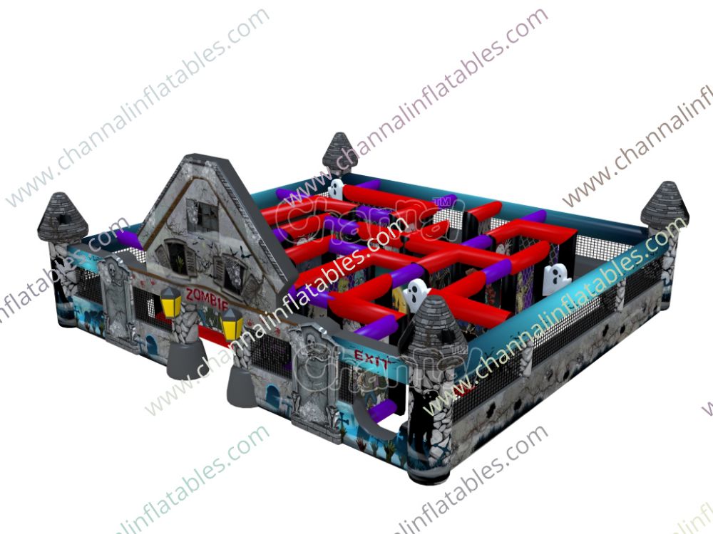 Zombie Nerf War Maze - Channal Inflatables