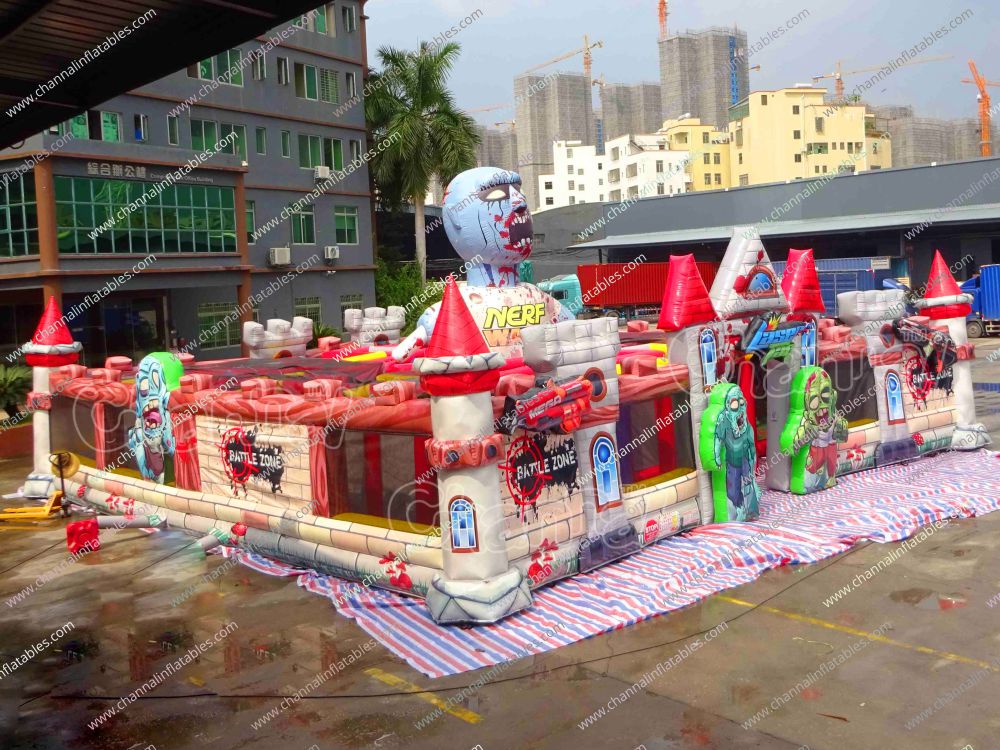 Zombie Nerf War Maze - Channal Inflatables