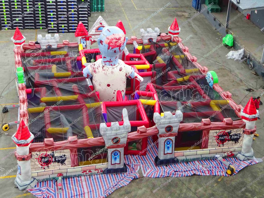 Zombie Nerf War Maze - Channal Inflatables
