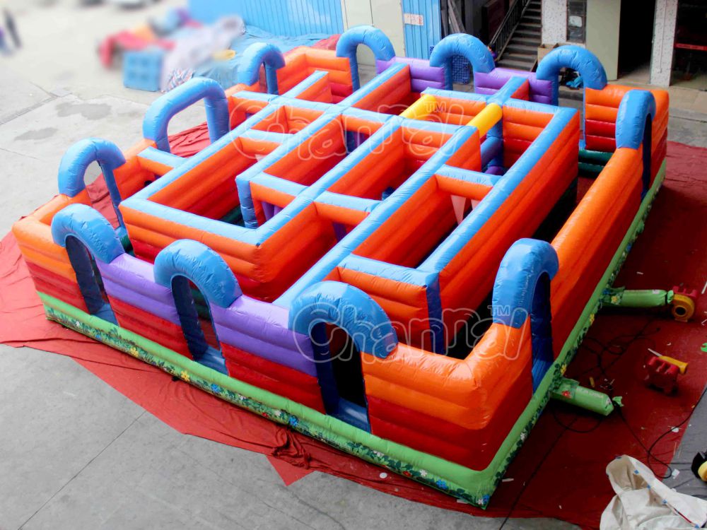 Fun Inflatable Lawn Maze - Channal Inflatables