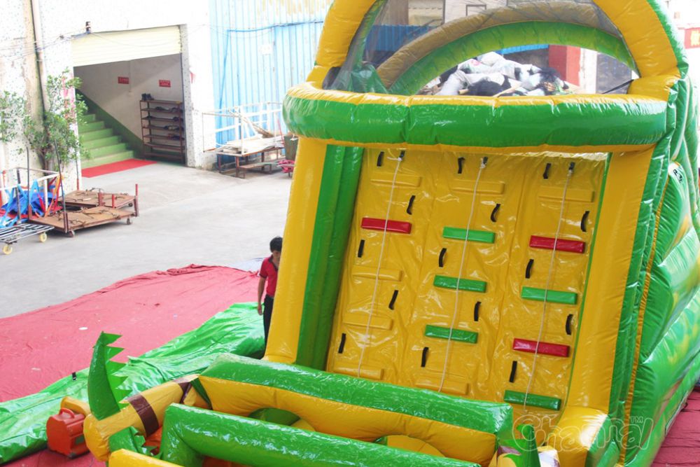 Jungle Race Inflatable Obstacle Course For Kids - Channal Inflatables