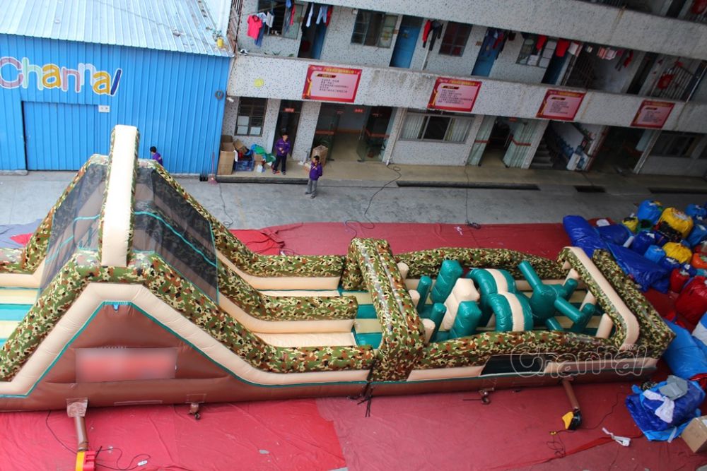 Military Inflatable Obstacle Course For Adults - Channal Inflatables