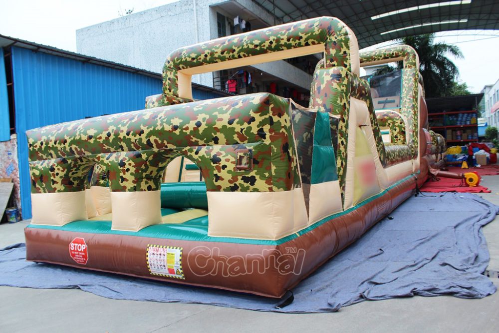 Military Inflatable Obstacle Course For Adults - Channal Inflatables