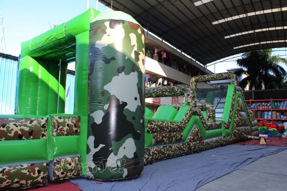 Camo Inflatable Obstacle Course - Channal Inflatables