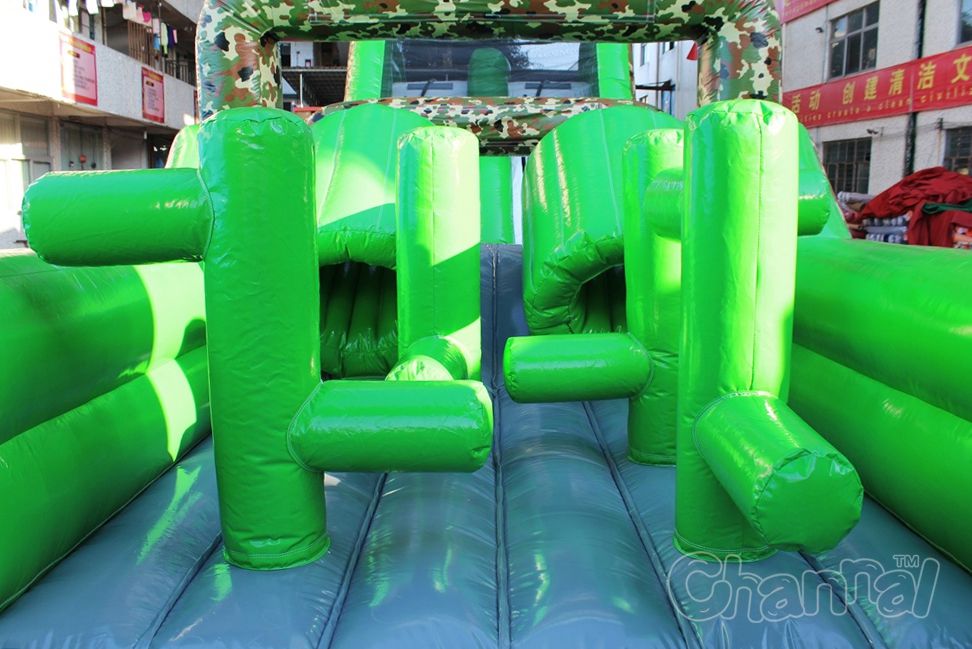 Camo Inflatable Obstacle Course - Channal Inflatables